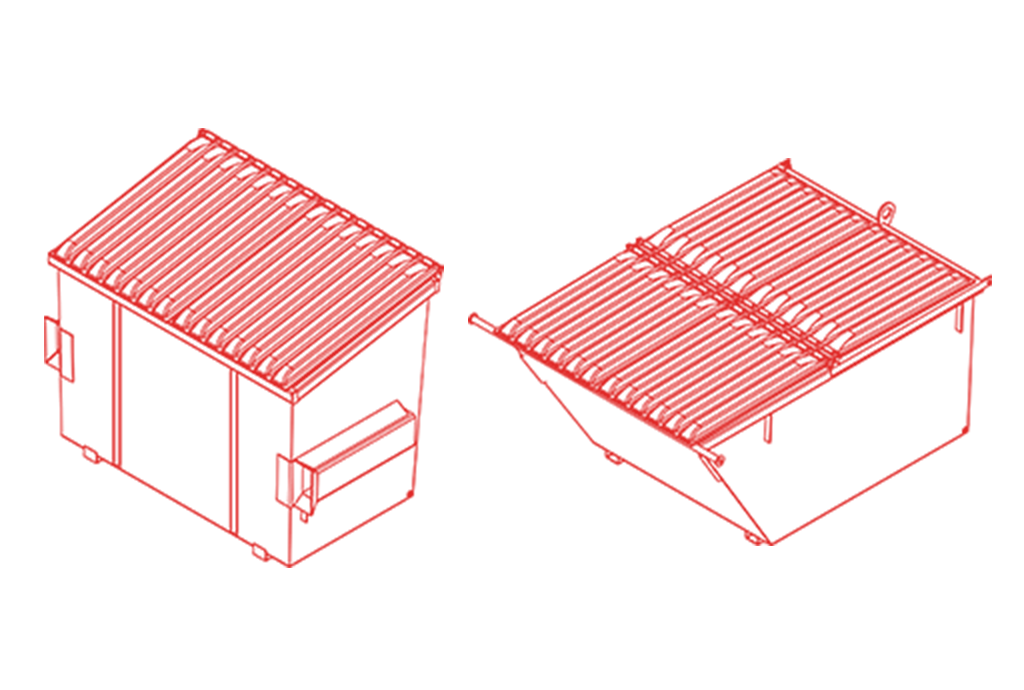 Trash Box | Workforce Series Containers | Bucks Fabricating
